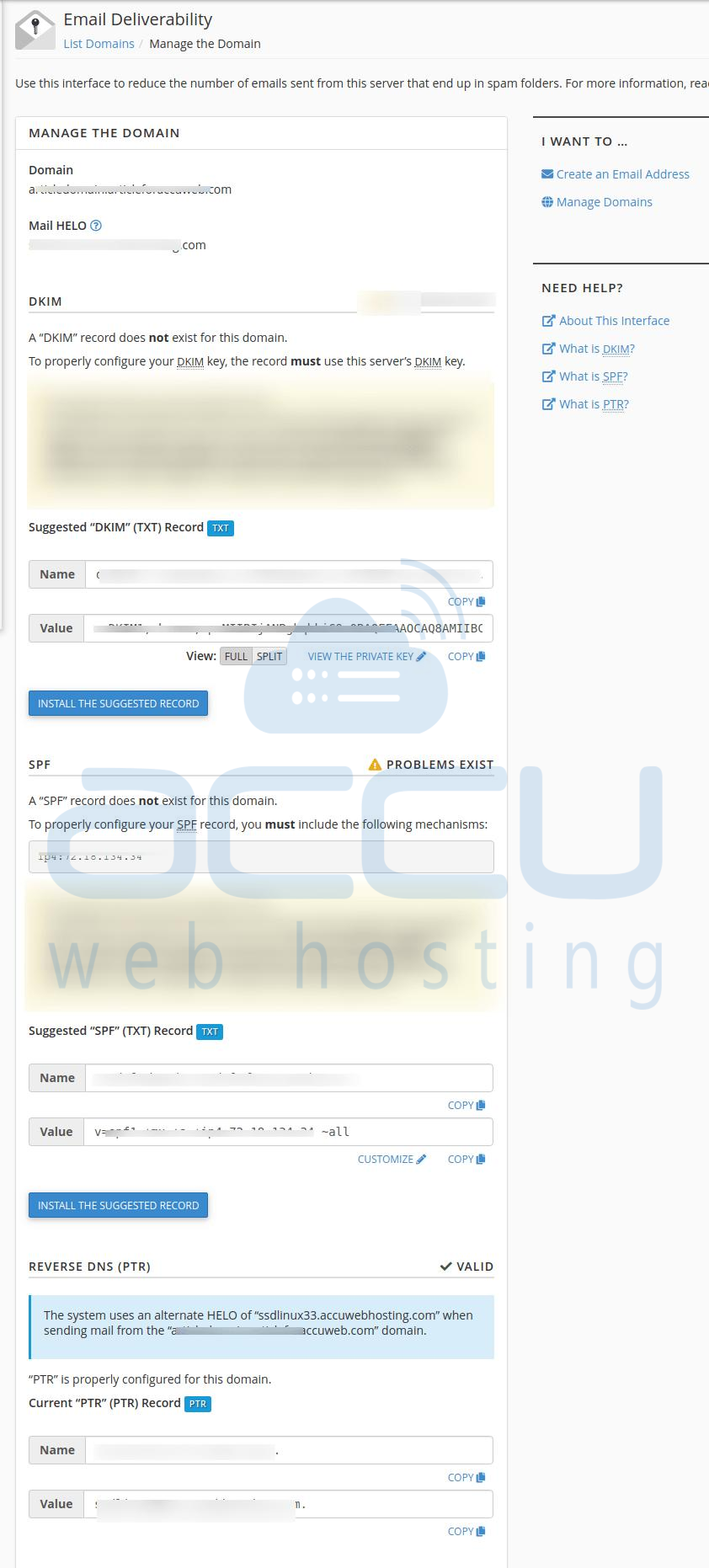 How To Get Spf Dkim And Ptr Record For Email Deliverability From Cpanel Cpanel And Whm
